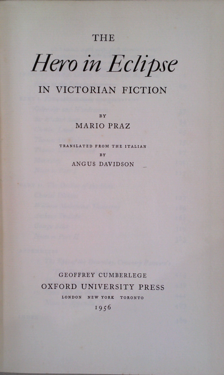 The Hero In Eclipse: In Victorian Fiction – Book Grocer