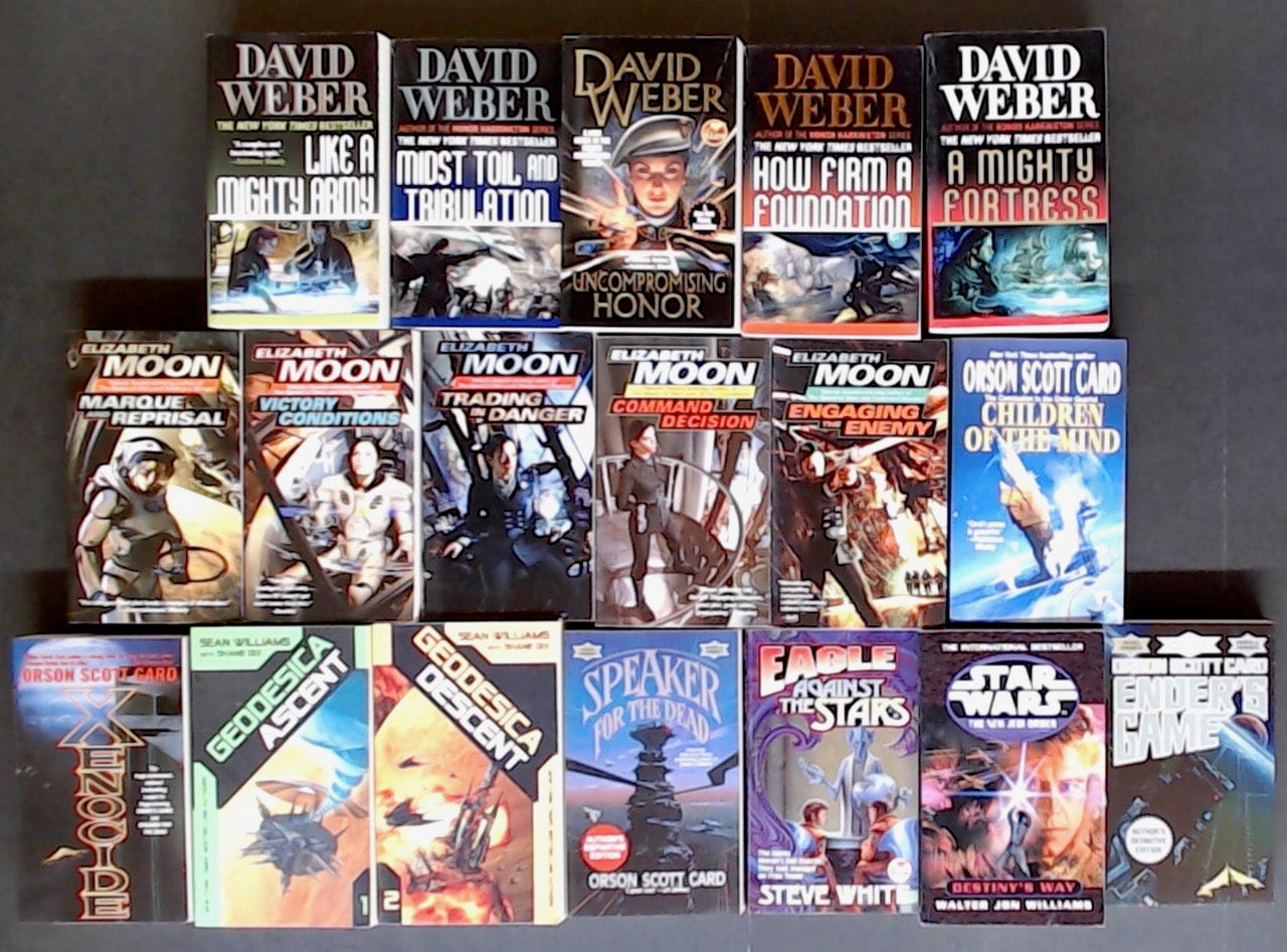 Secondhand Military & Space Opera Sci-Fi Bargain Book Box (18 Books) D ...