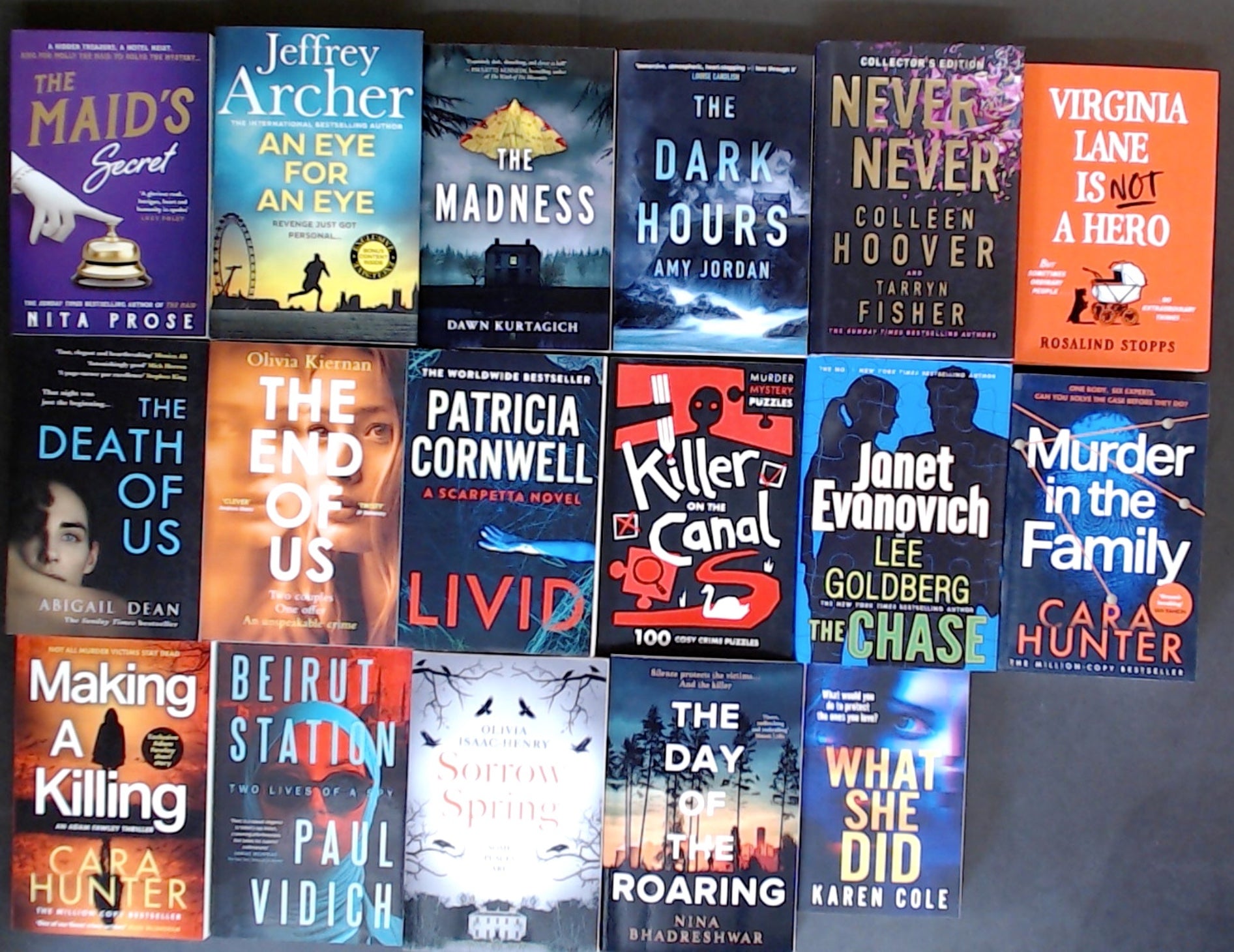 Crime Fiction & Thriller Bargain Book Box 45 (17 Books) – Book Grocer
